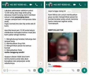 12 Contoh Sebar Data Pinjol (Kontak, Pesan dan Foto) - Idekredit.com